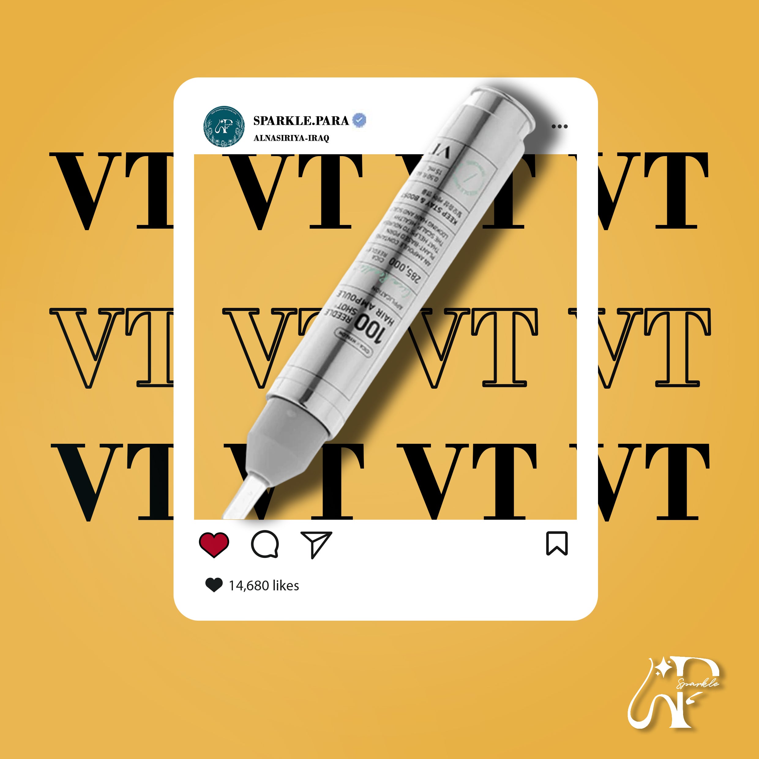 VT - PDRN Reedle Shot Hair Ampoule 100dL – Sparkle Para